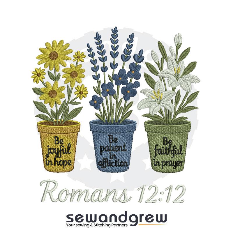 Blessing Verse Embroidery Design - SewandGrew